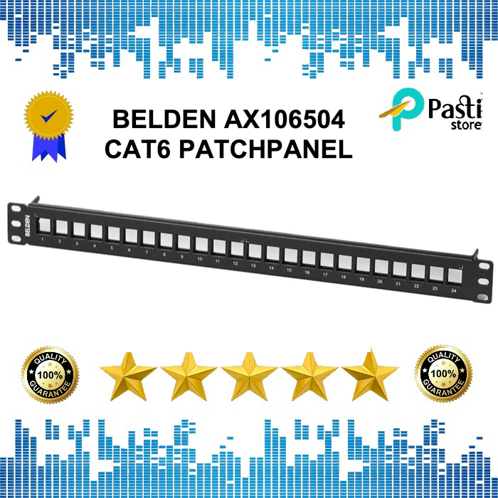 Jual BELDEN AX106504 AP - Shielded Patch Panel 1U, 24 Port, Empty | Shopee Indonesia