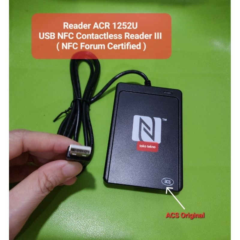 Jual ACS Smart Card Reader ACR1252U-M1 USB Type A NFC Contactless ...