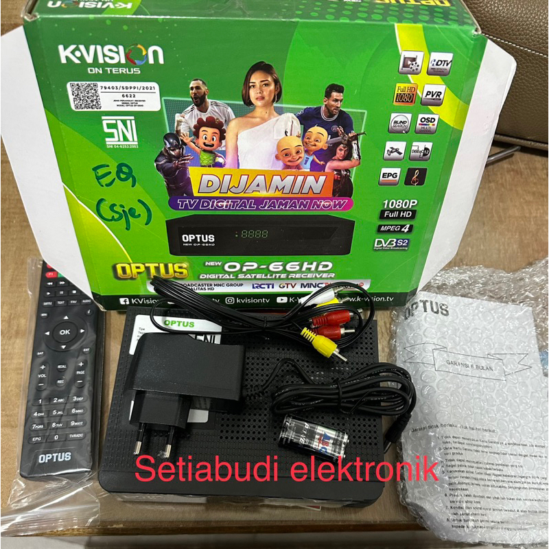 Jual Receiver Parabola K Vision optus op 66hd / 66 hd | Shopee Indonesia