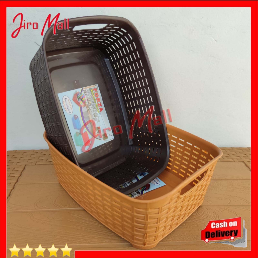 Jual HARGA PROMO !! Keranjang Anyam / Keranjang Plastik Model kotak 25. ...