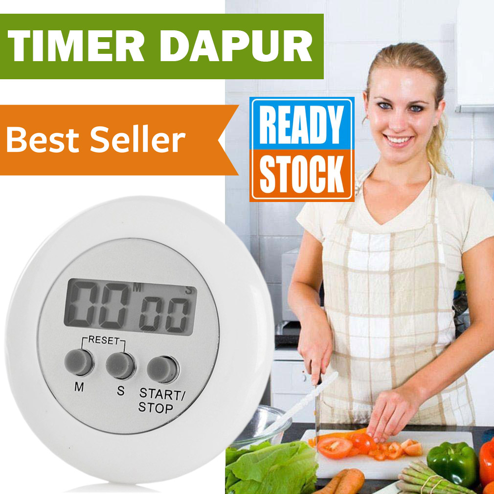 Jual Timer Masak Dapur 5 Color Digital Cooking Clock Alarm Countdown ...
