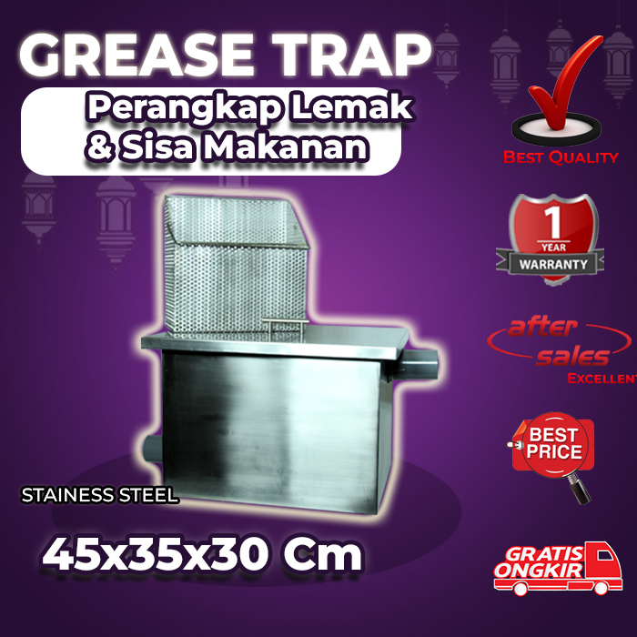 Jual Grease Trap Stainless Steel / Penyaring Minyak Sink Besar | Shopee ...