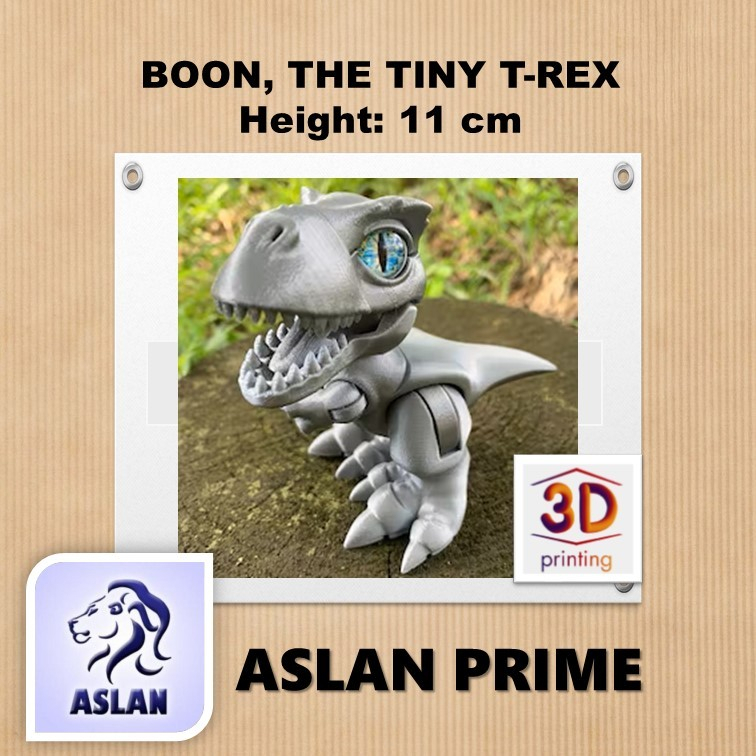 Jual BOON, THE TINY T-REX ARTICULATED DINOSAUR TOY 3D Print PLA+ ...