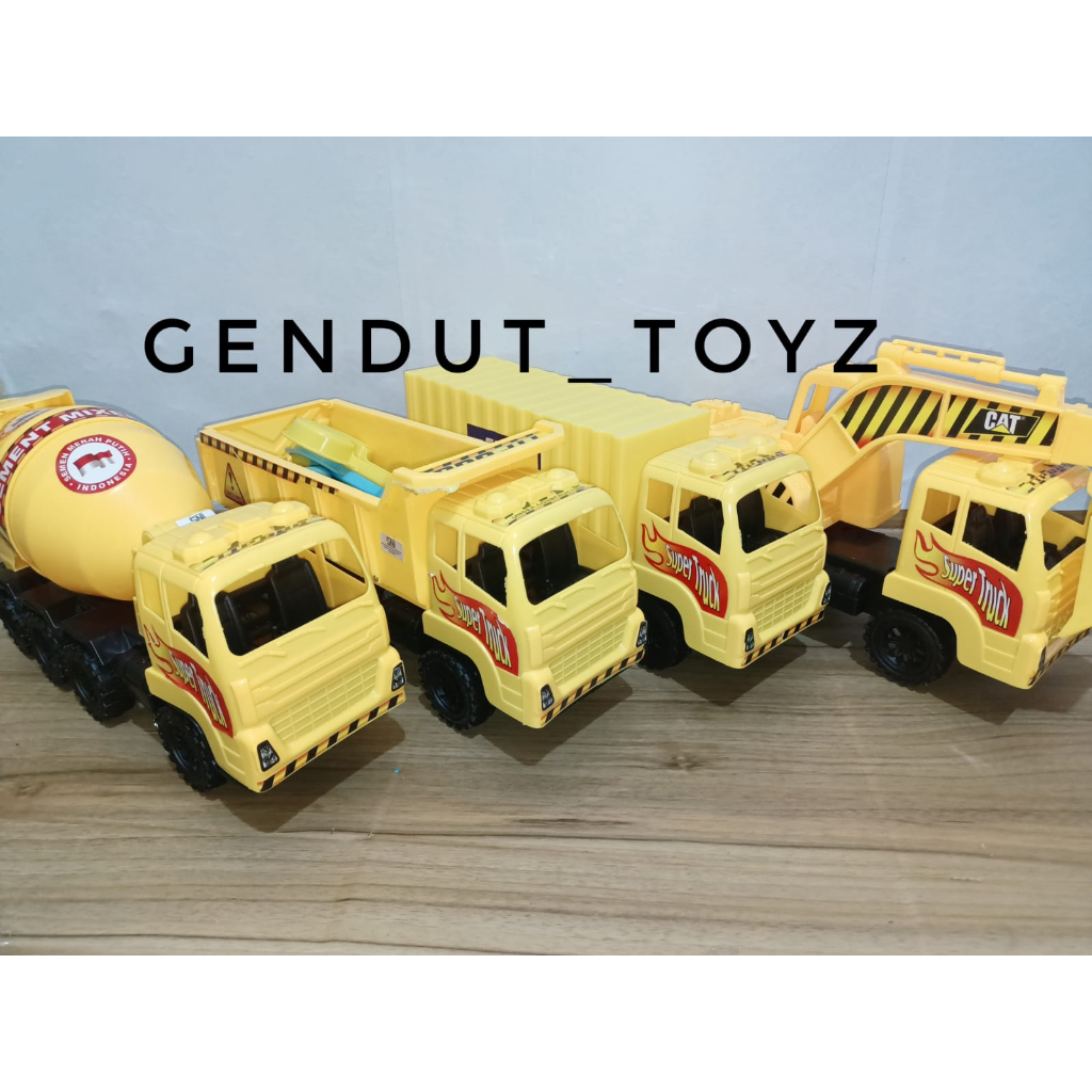 Jual mainan truk kontruksi kuning anak | Shopee Indonesia