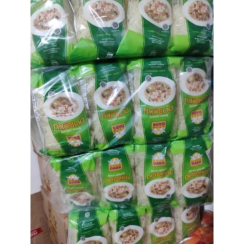 Jual Bihun jagung doroku 158gr isi 2 keping 1 ball 20 bungkus | Shopee ...