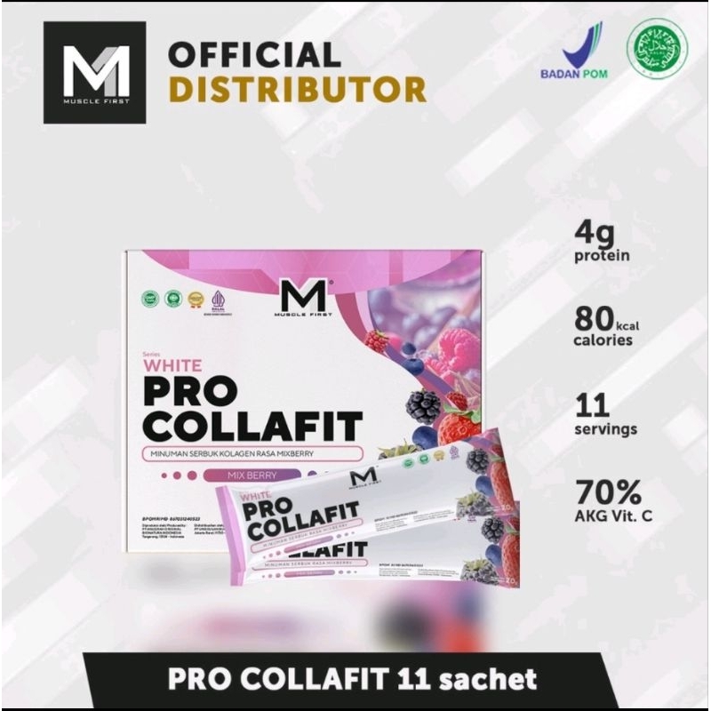 Jual M1 MUSCLE FIRST PRO COLLAFIT COLLAGEN DRINK KOLAGEN PROTEIN 11 ...