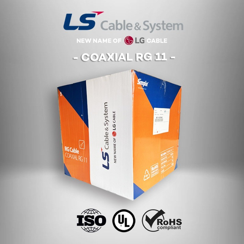 Jual Kabel Coaxial LS / LG RG11 1 Roll 305m 305 meter | Shopee Indonesia