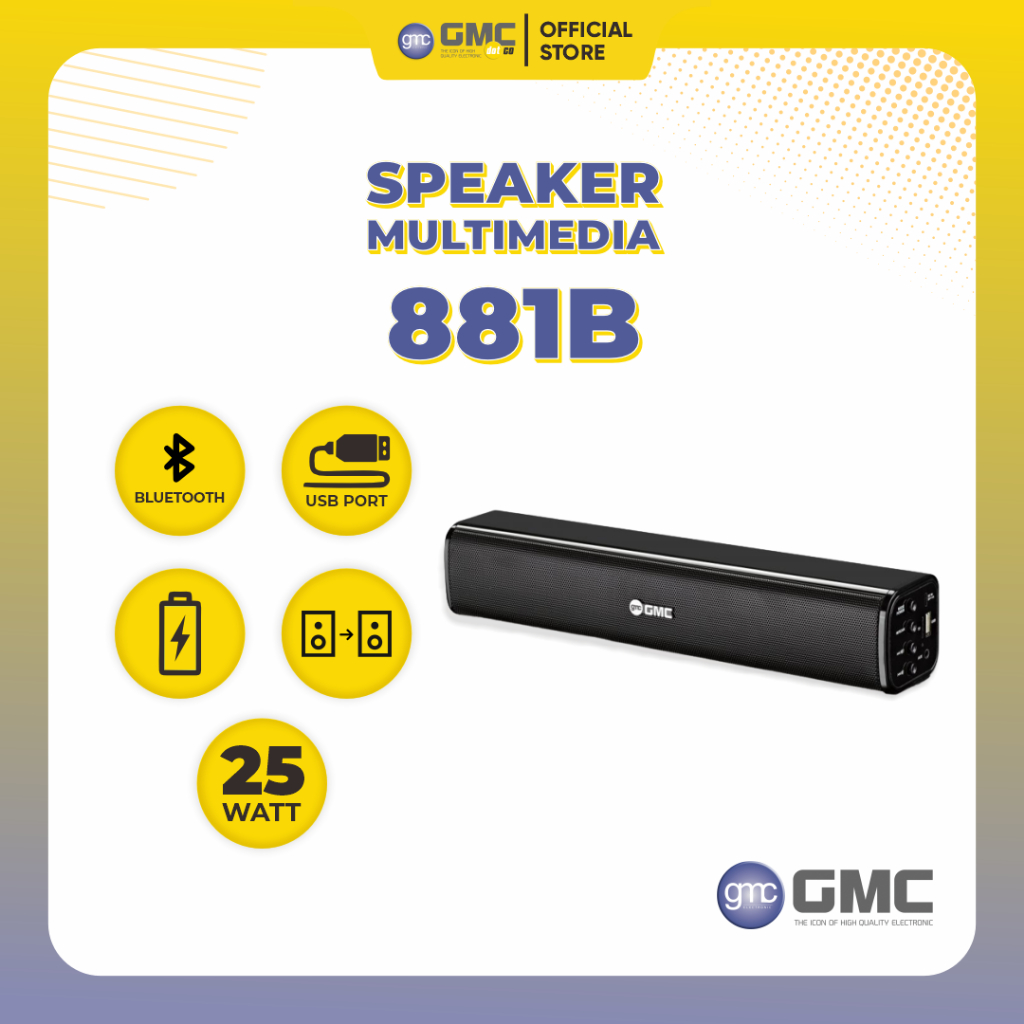 Jual GMC SPEAKER 881B BLUETOOTH | TERMURAH + GRATIS ONGKOS KIRIM ...