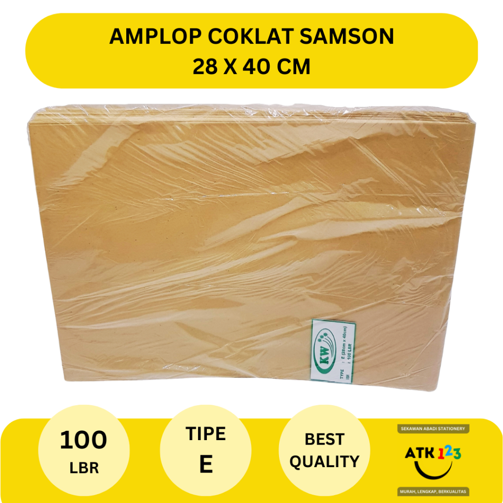 Jual Kw Samson Amplop Coklat Samson E Ukuran 28x40cm Amplop Dokumen Lamaran Kerja Shopee