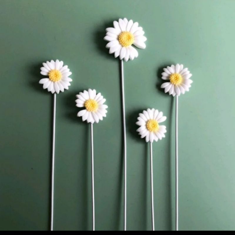 Jual Topper Bunga Matahari,Sun Flower,Daisy Flower,Hiasan kue | Shopee ...