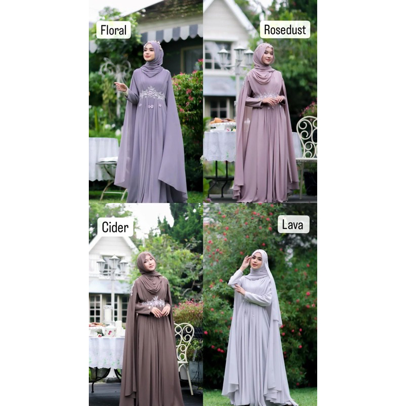 Jual {READY SIAP KIRIM} FARASHA GOWN BY KAZAMI DRESS ONLY | Hijab ...