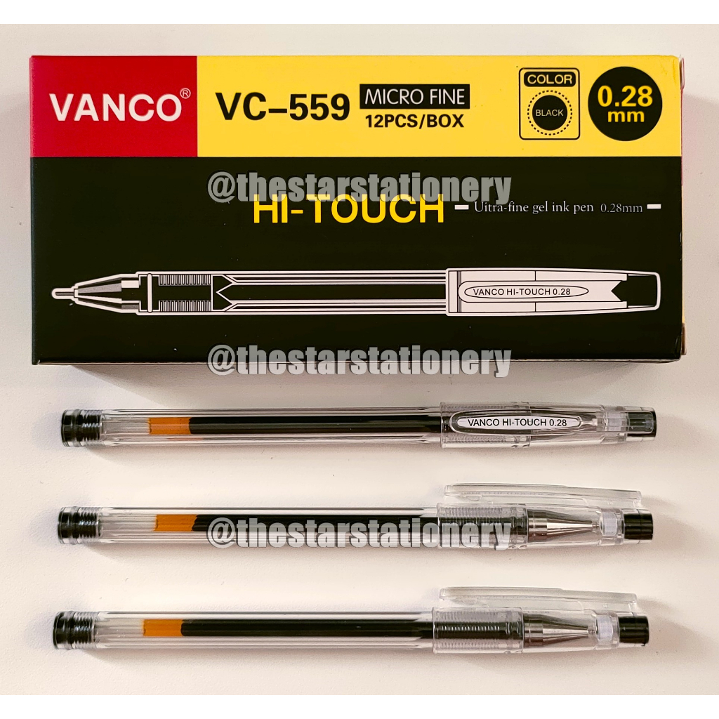Jual (1 Biji) Bolpen Vanco VC-559 Hi-Touch 0.28 mm Gel Pen / Gel Pen Vanco VC559 (1 Biji ...