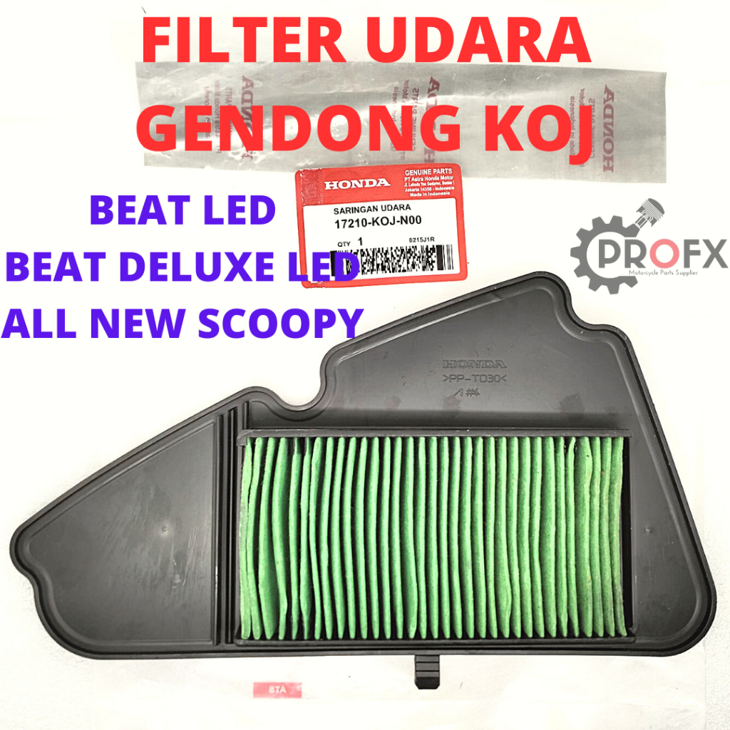 Jual FILTER UDARA KOJ HONDA BEAT LED, BEAT DELUXE LED, ALL NEW SCOOOPY ...
