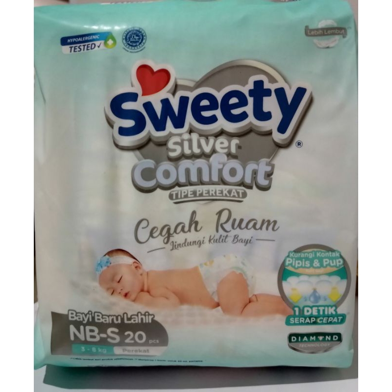 Jual SWEETY SILVER COMFORT NB, S, M | Shopee Indonesia