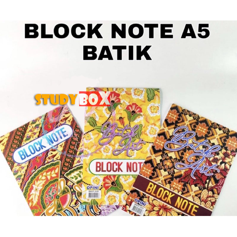 Jual BLOCKNOTE MURAH BATIK BLOCK NOTE NOTEBOOK GARIS KUNING A5 | Shopee ...
