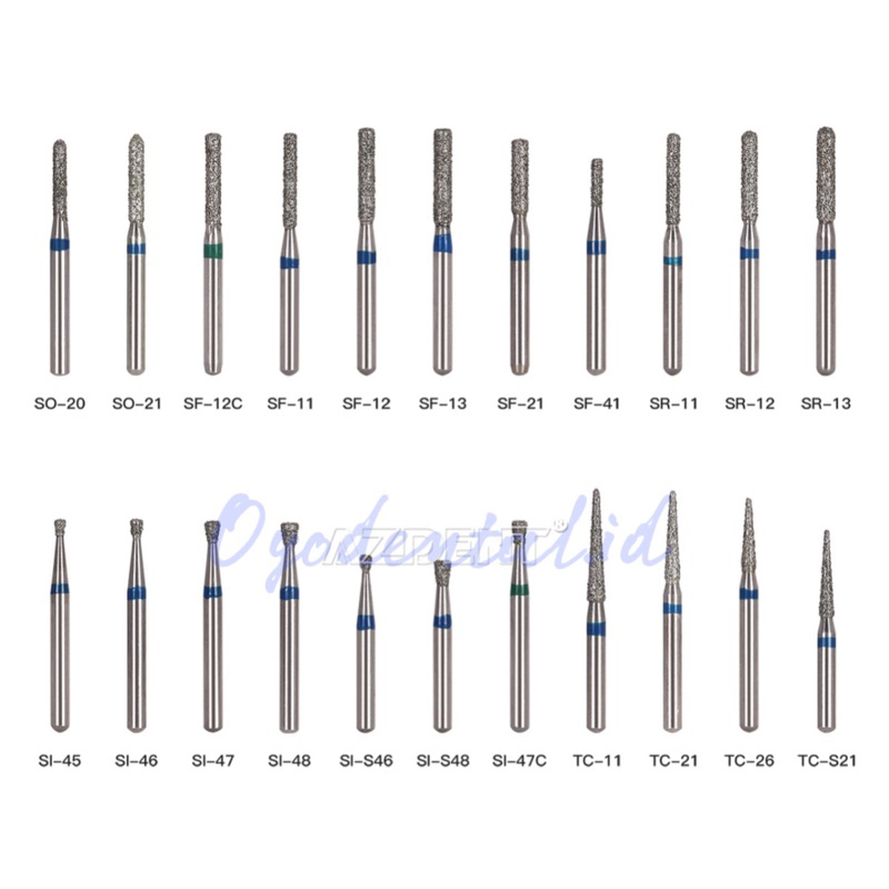 Jual Dental Bur Diamond High Speed SO SF SR SI TC / Mata Bur High Speed ...