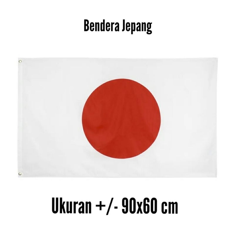 Jual bendera negara jepang ukuran 90 cm x 60 cm | Shopee Indonesia