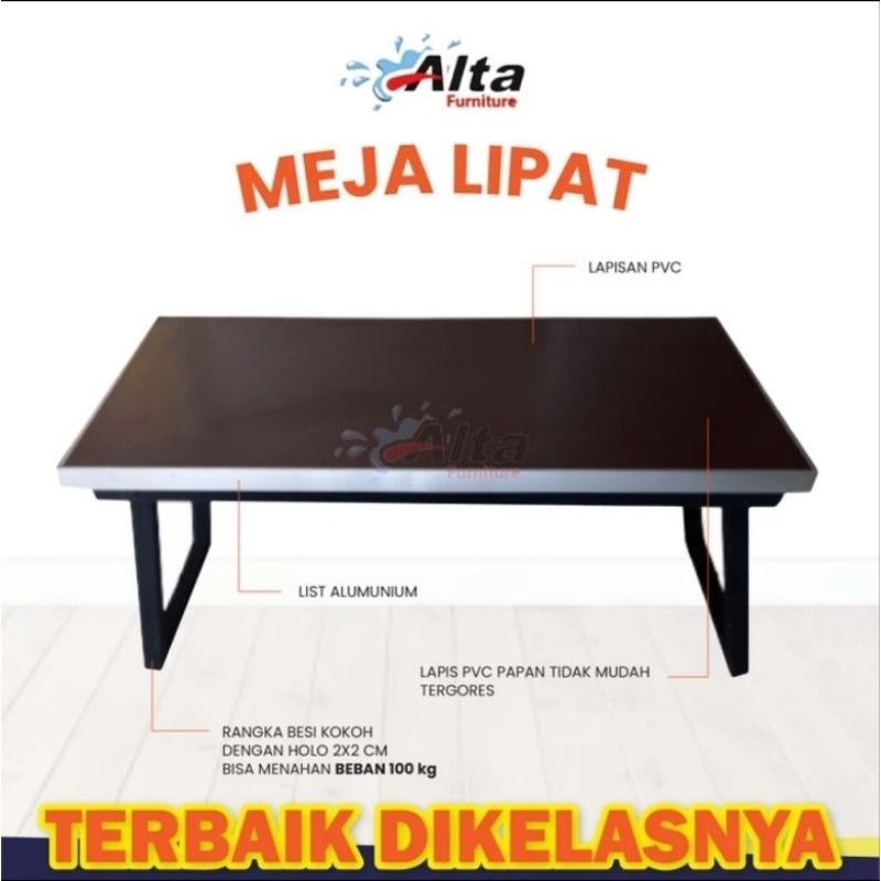Jual MEJA LIPAT LESEHAN/PORTABLE/TRIPLEK 18MM | Shopee Indonesia