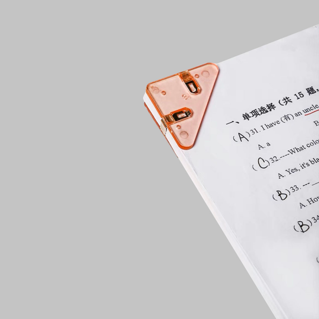 Jual Klip Segitiga Kertas Binder Transparan Aesthetic / Triangle ...