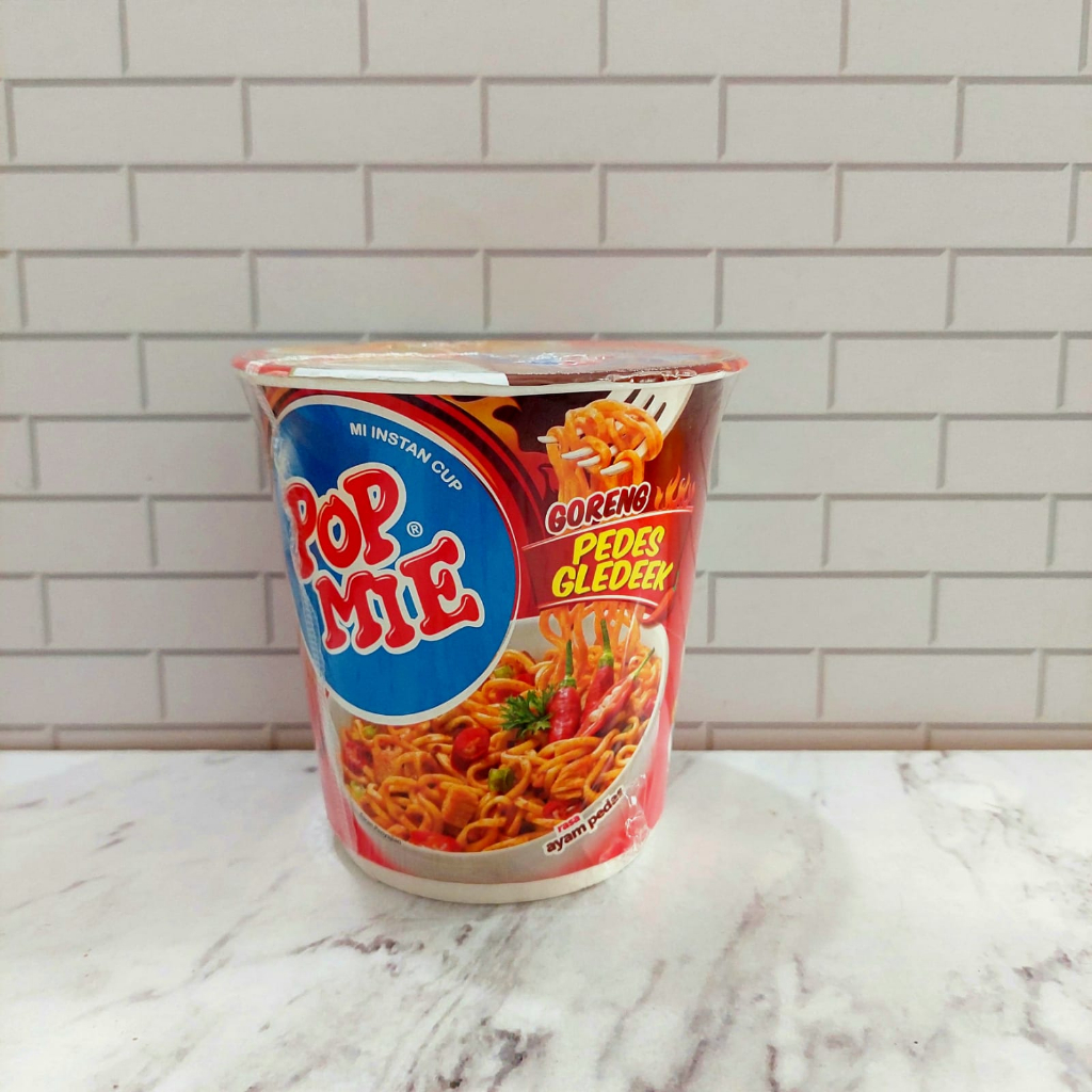 Jual POP MIE INSTAN CUP RASA GLEDEK GORENG 75GR | Shopee Indonesia