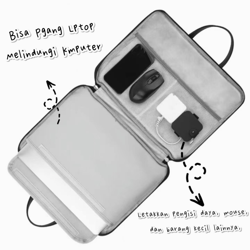 Jual Tas Laptop Tahan Guncangan Jinjing Waterproof Dengan Tali Bahu ...