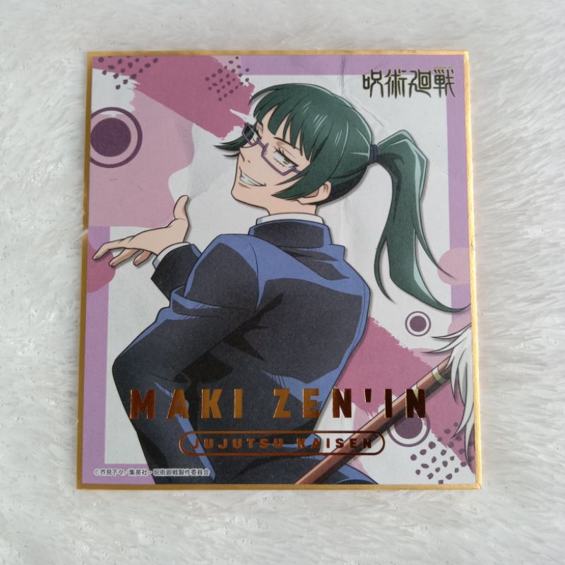Jual Shikishi official Maki Zenin - Jujutsu Kaisen | Shopee Indonesia