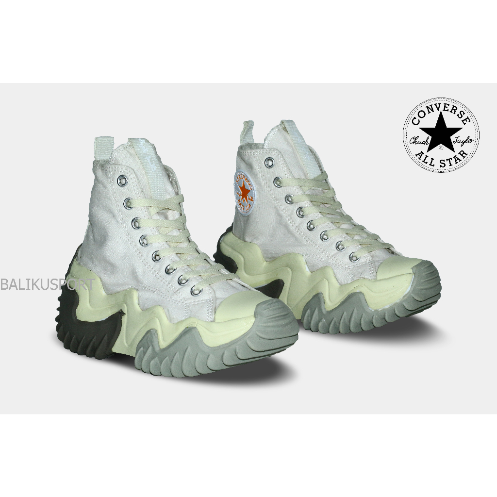 Jual Sepatu Sneakers High Converse Run Star Motion Canvas Warna Cream ...