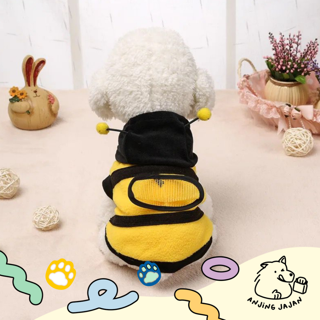 Jual Baju Anjing Kucing Model Lebah | Hoodie Anjing Kucing Lebah | Pet ...
