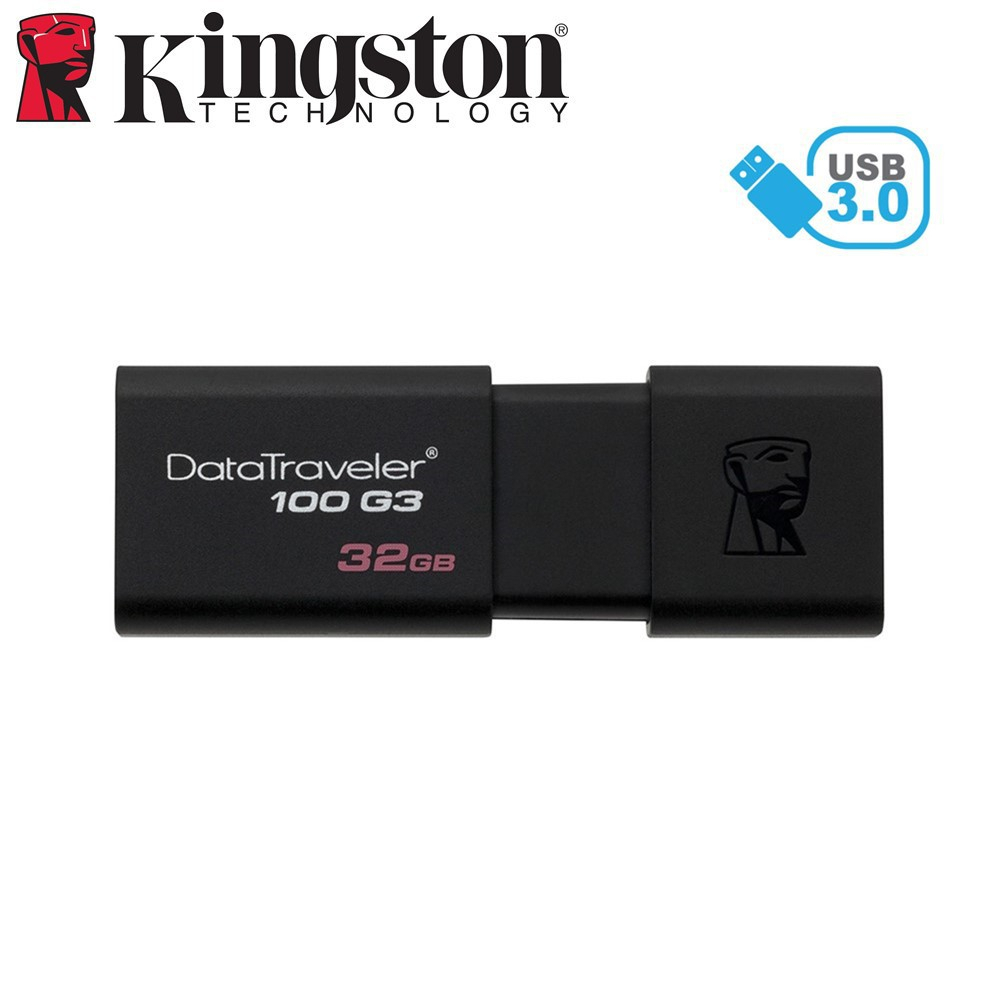Jual Kingston DataTraveler 100 G3 16GB/ 32GB/ 64GB/ 128GB USB 3.0 Flash ...