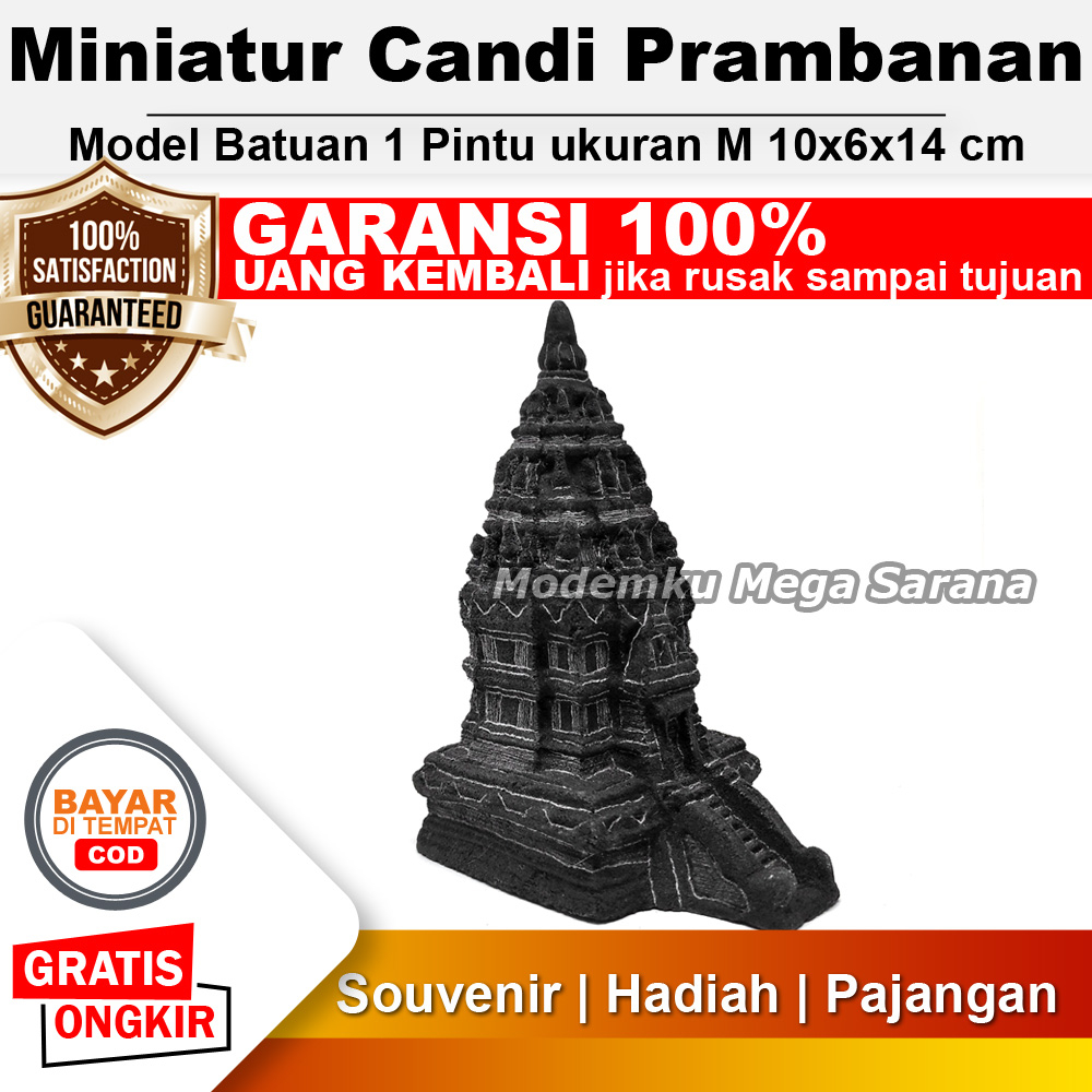 Jual Miniatur Candi Prambanan Satu Pintu 10x6x14 cm | Shopee Indonesia
