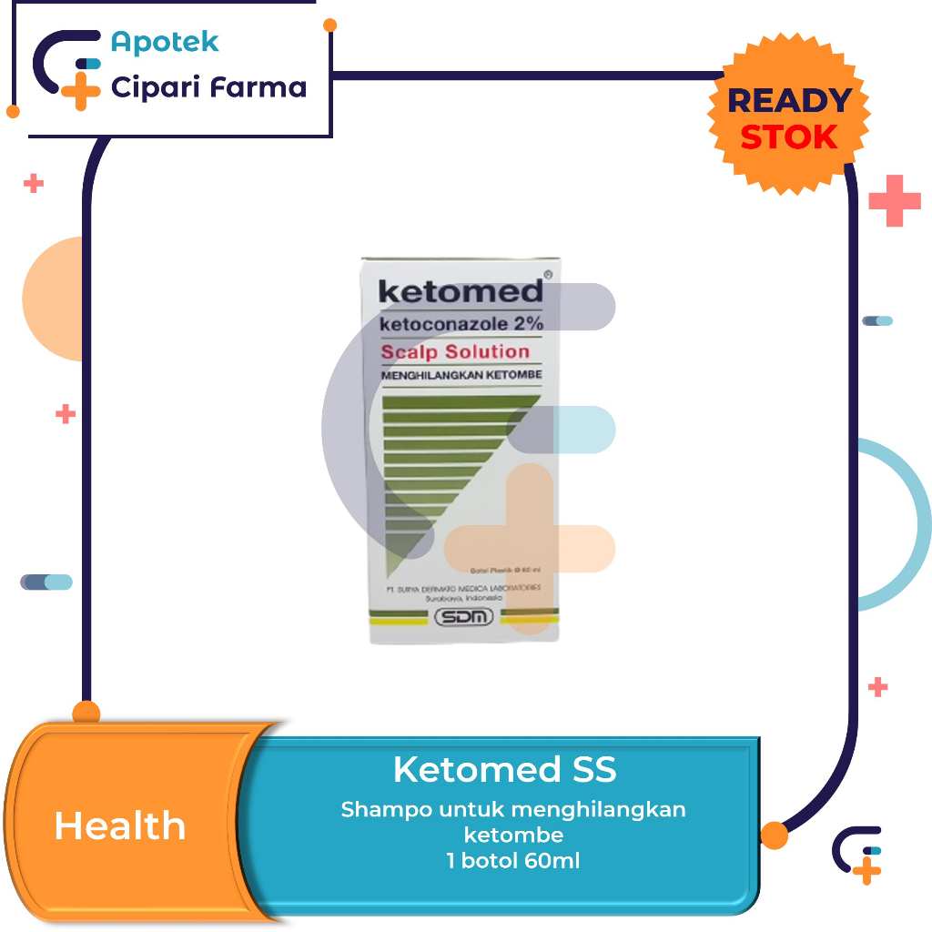 Jual Ketomed SS 2% Shampo Anti Ketombe | Anti Jamur isi 60ml | Shopee ...