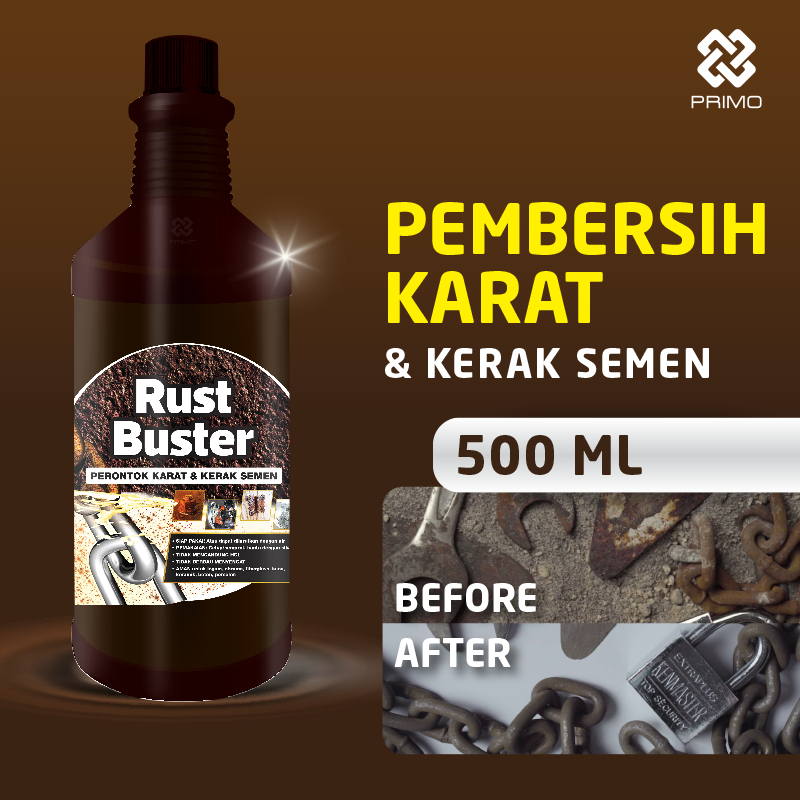 Jual PRIMO Rust Buster Pembersih Karat Ampuh & Kerak Semen 500 mL ...