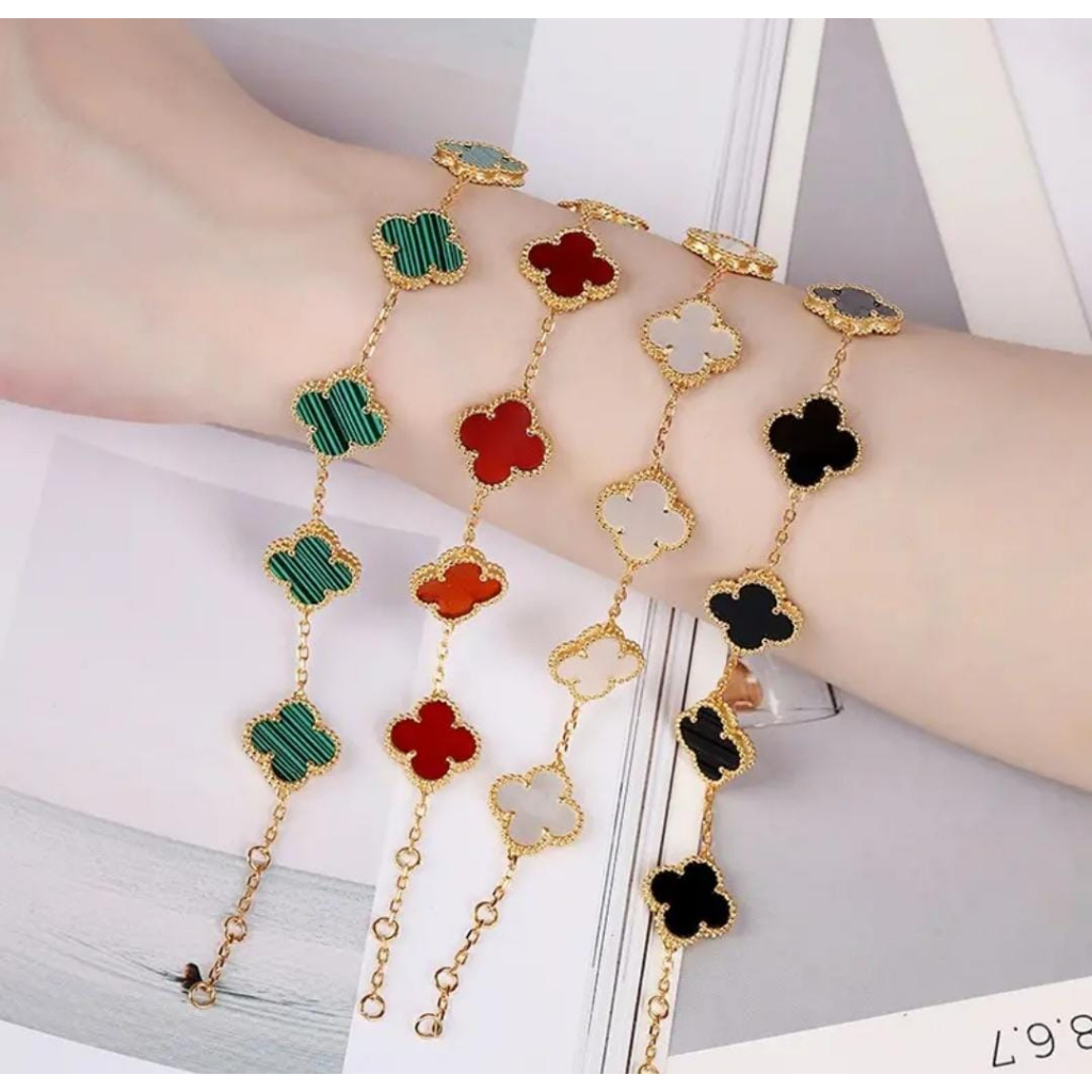 Jual Gelang Bunga Clover Titanium Anti Luntur&Karat | Shopee Indonesia