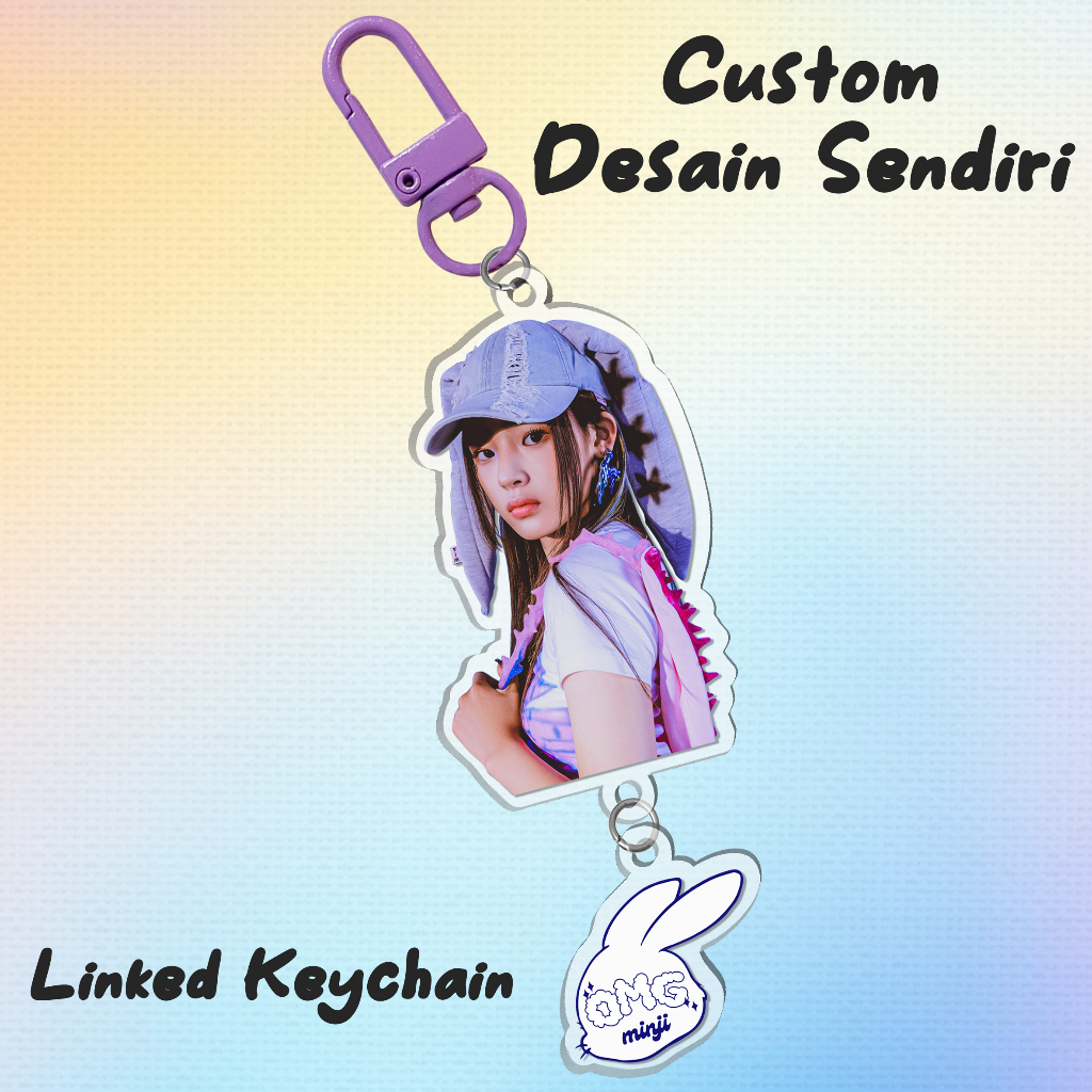 Jual Custom Gantungan Kunci Linked Keychain / Gantungan Kunci Link ...