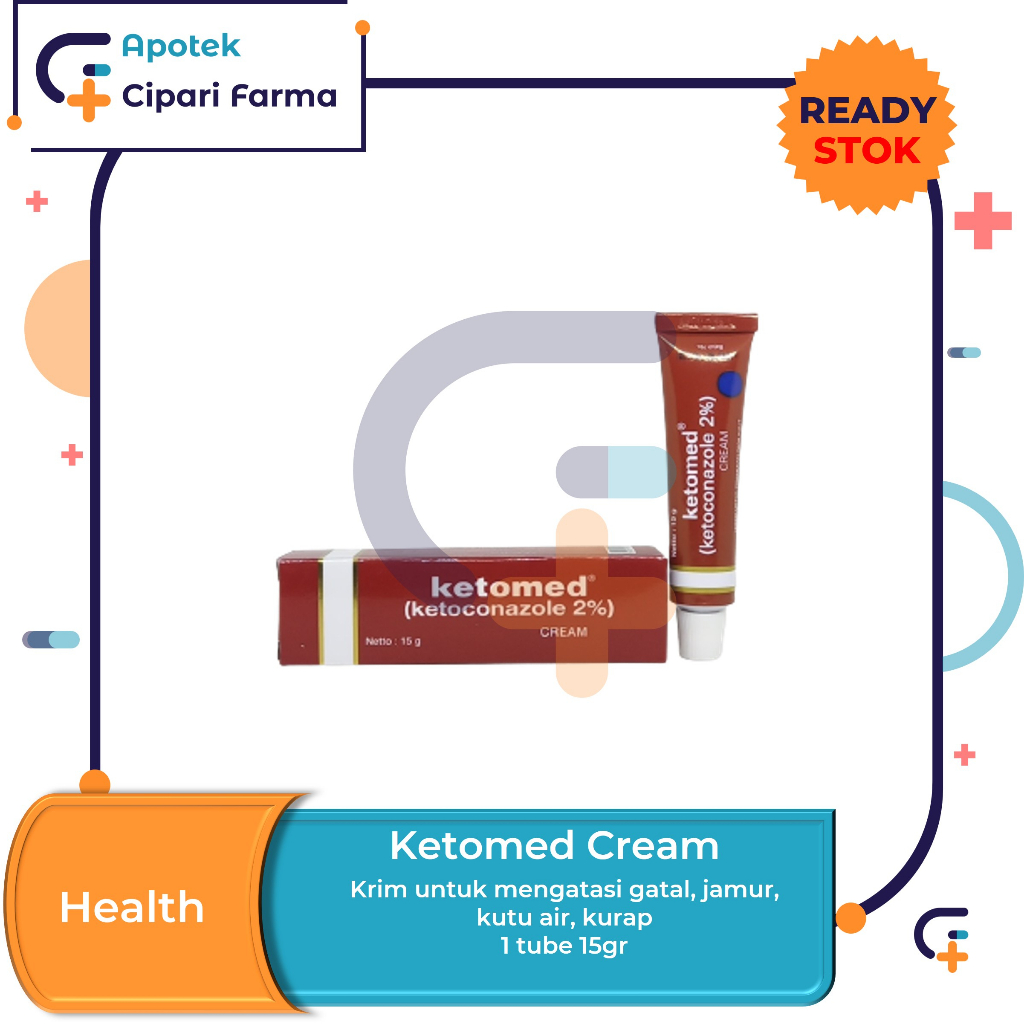 Jual Ketomed 2% Cream Salep Anti Jamur | Infeksi Kulit | Panu isi 15gr ...