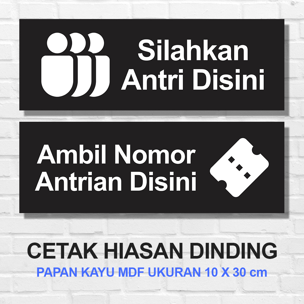 Jual CM DECOR - PENANDA ANTRIAN AMBIL NOMOR PESANAN PERINGATAN RESTORAN ...