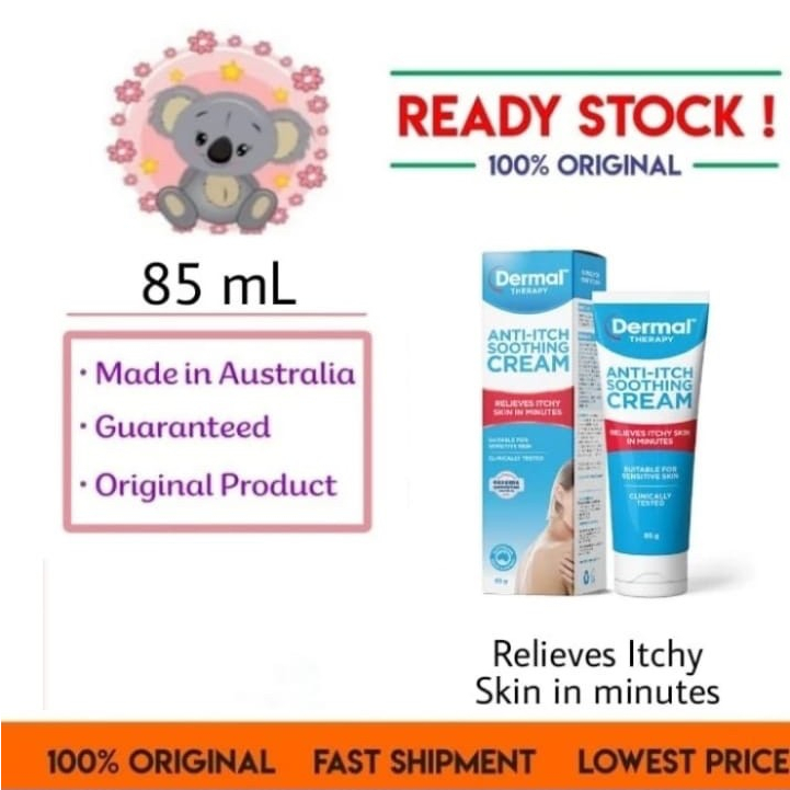 Jual Dermal Therapy Anti-Itch Soothing Cream anti gatal - Aussie (85gr ...