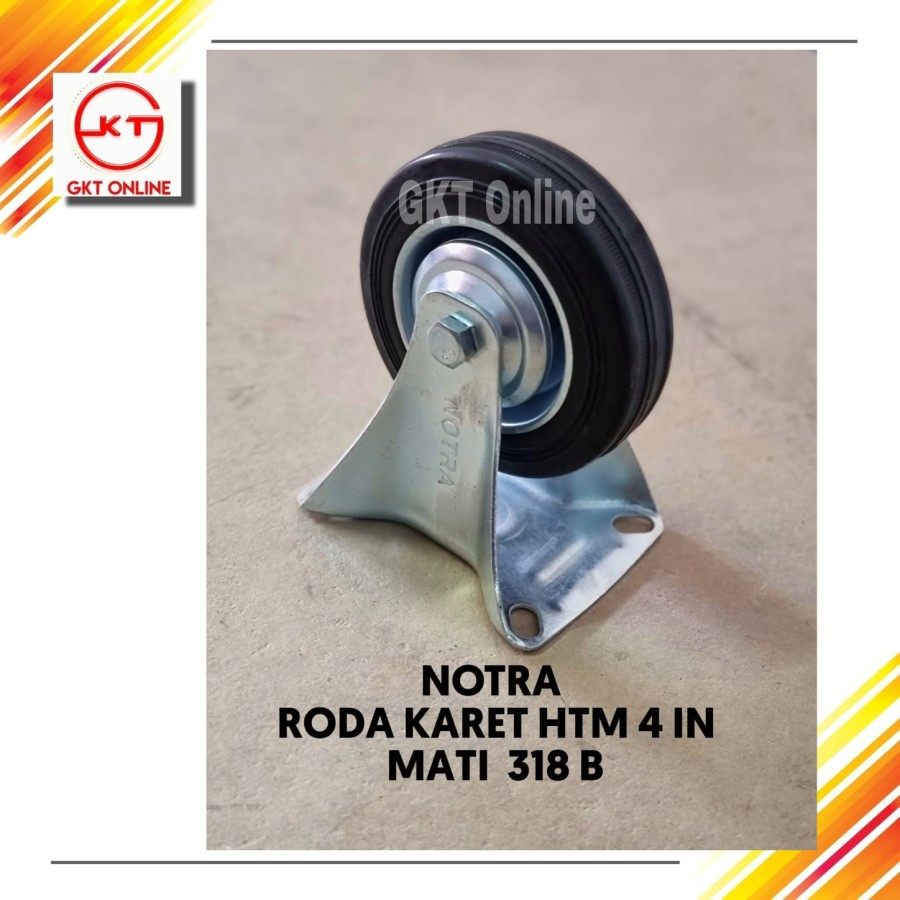 Jual Notra Roda Karet Hitam Mati 4 Inch/roda Trolly 4 Inch | Shopee ...