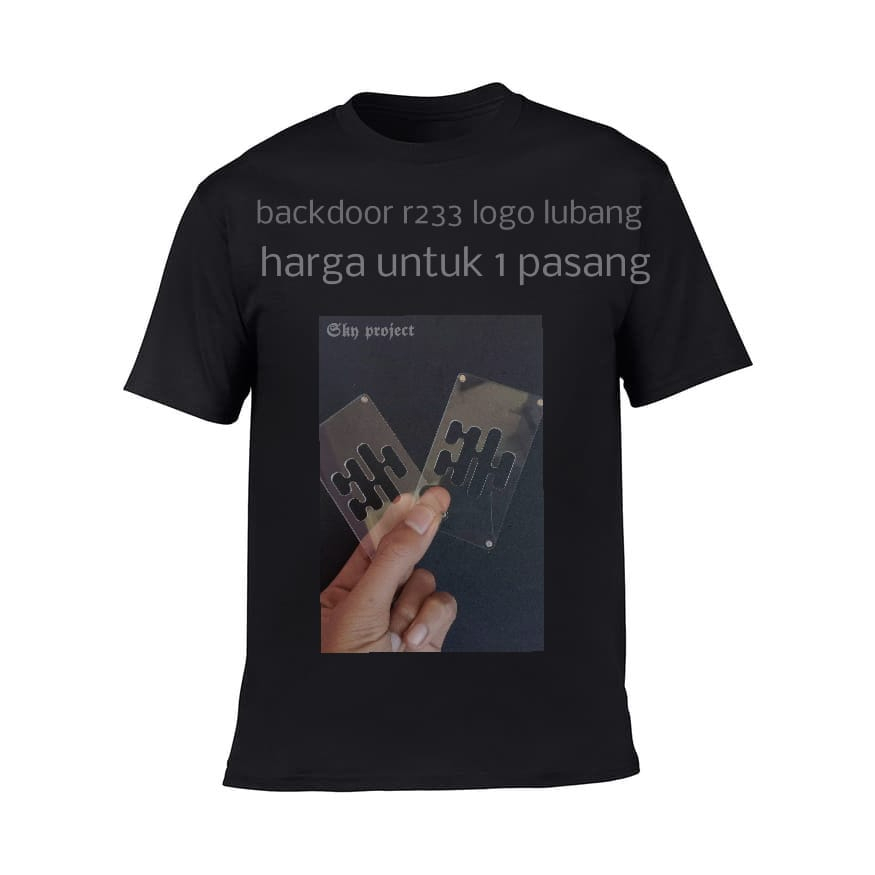 Jual KAOS SABLON POLOS PANEL LOGO COMBED | Shopee Indonesia