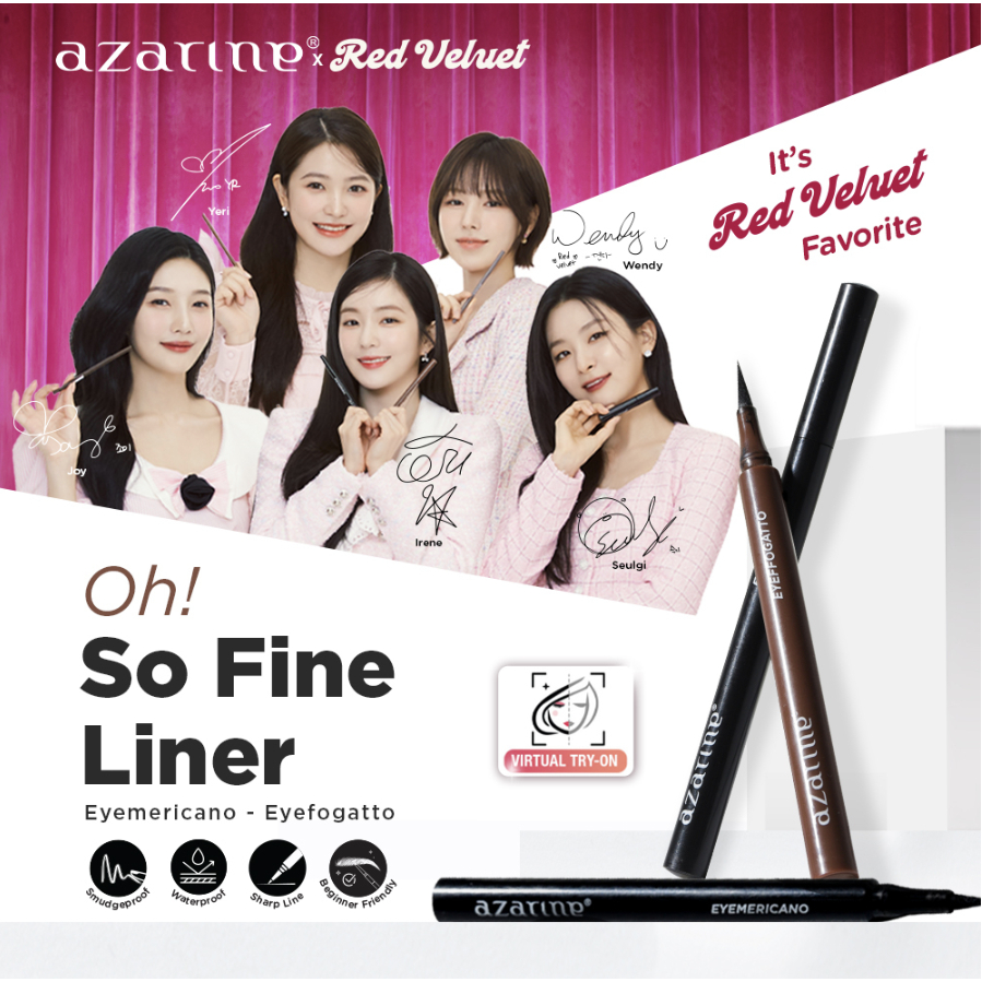 Jual Azarine x Red Velvet Oh So Fine Liner - 1.5ml | Shopee Indonesia