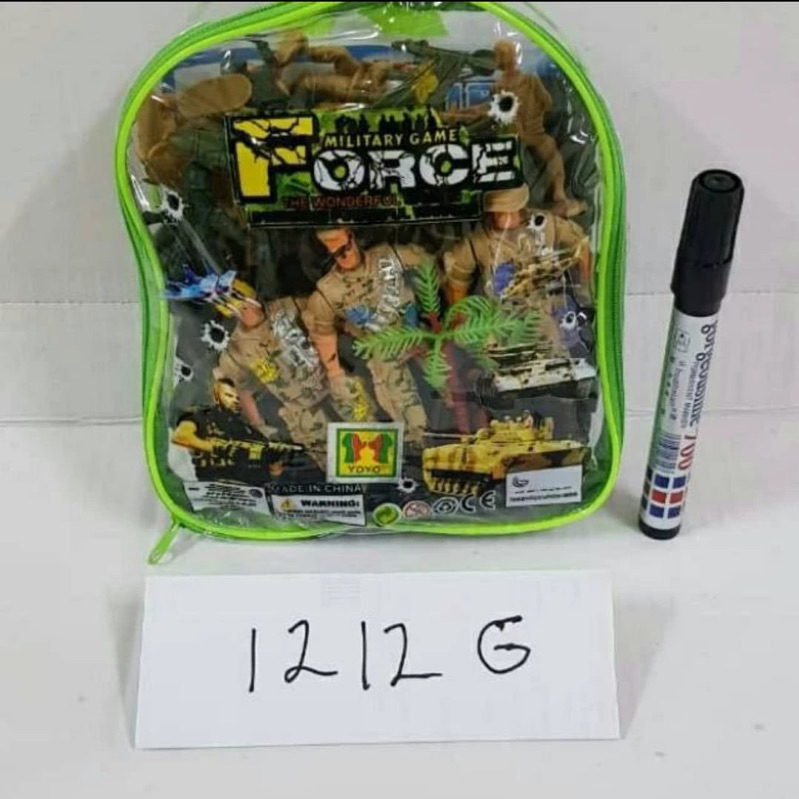 Jual Mainan tentara army set soldier tank benteng ransel tas figure military prajurit perang ...