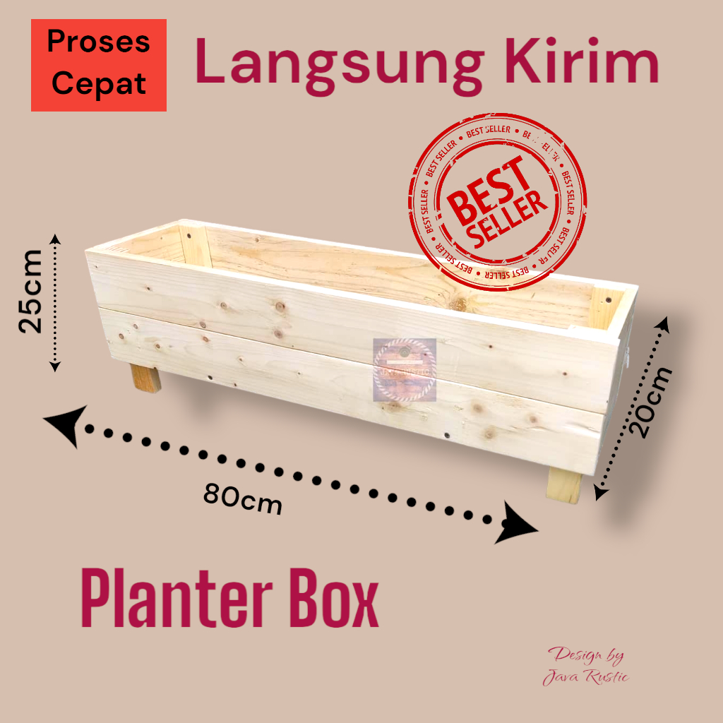 Jual POT TANAMAN KAYU JATI BELANDA PLANTER TANAMAN SAYUR BUAH HIASAN ...