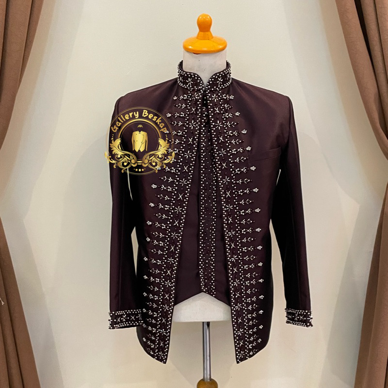 Jual Basofi pengantin premium / beskap muslim | Shopee Indonesia