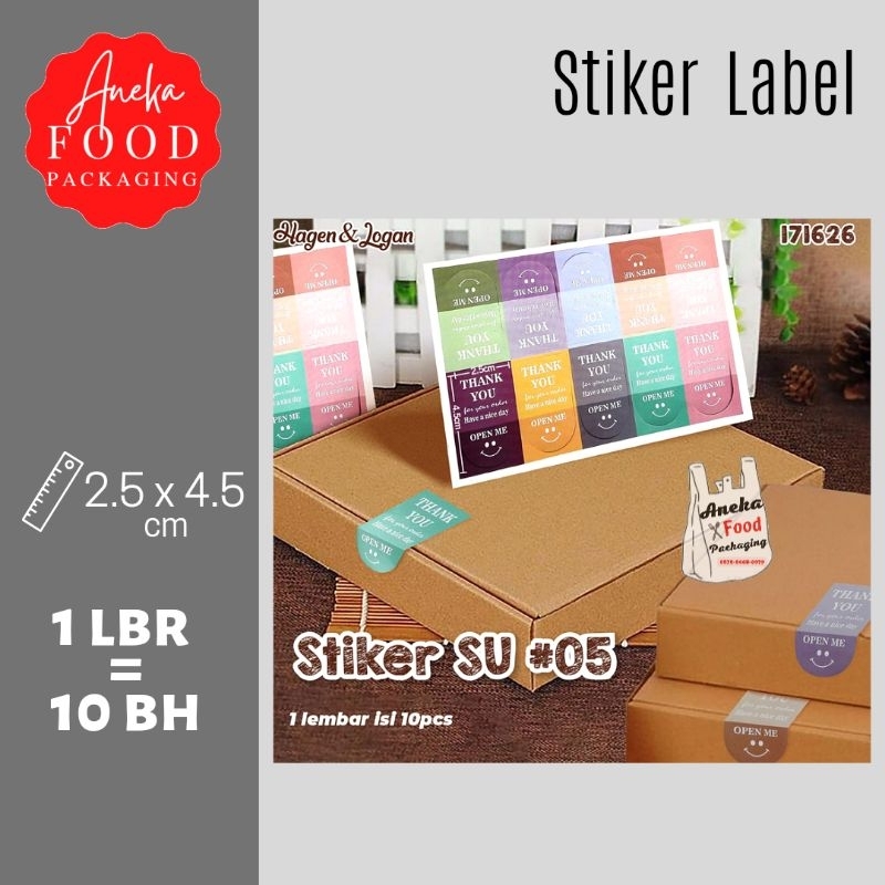Jual SU- Sticker label hiasan kue stiker tempelan goodie bag | Shopee ...