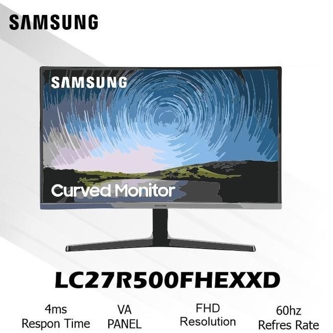 Jual Monitor SAMSUNG C27R500FHE 27" Curved Full HD 60Hz VA | Shopee ...