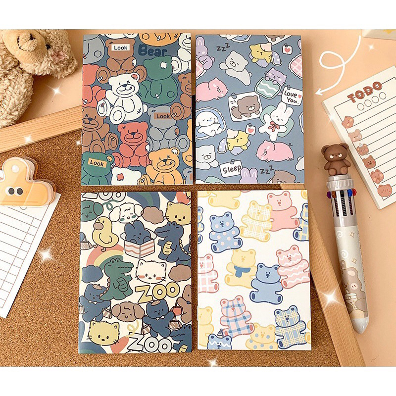 Jual buku catatan mini notebook notes kecil motif binatang hewan dog ...