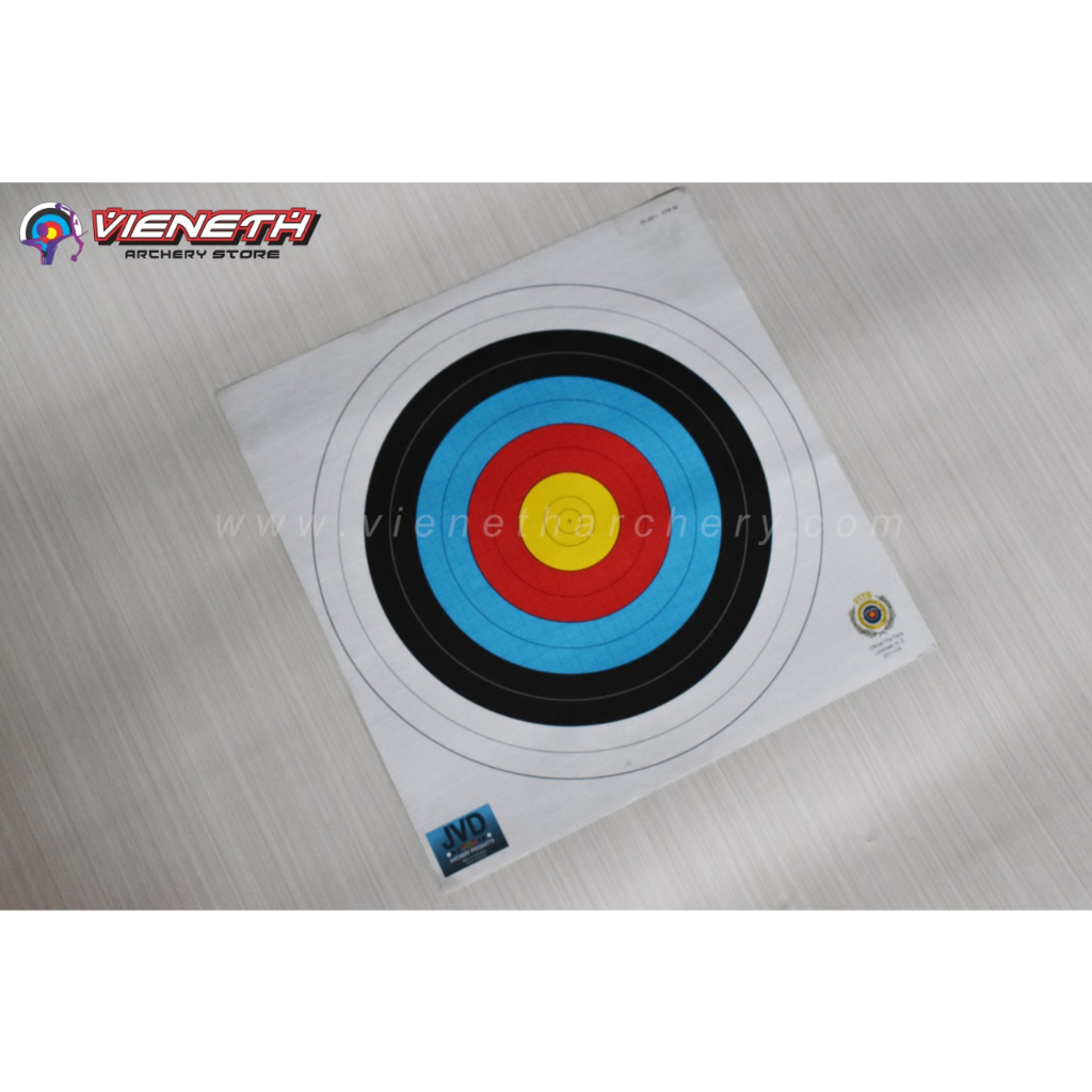 Jual JVD TARGET FACE 80CM 10RING - TARGET FACE - KERTAS TARGET ...