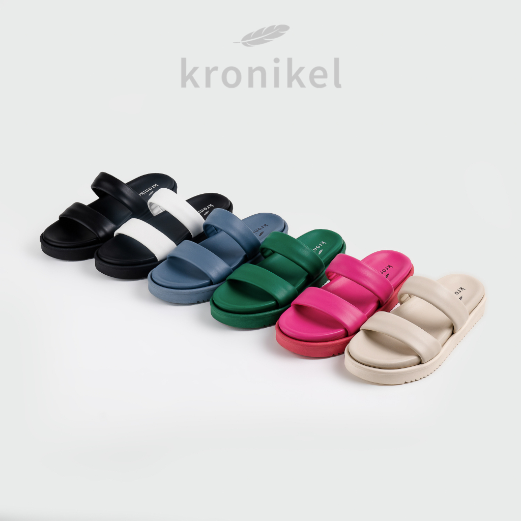 Jual KRONIKEL Lizzie Sandal Platform Tali Wanita Kasual | Shopee Indonesia
