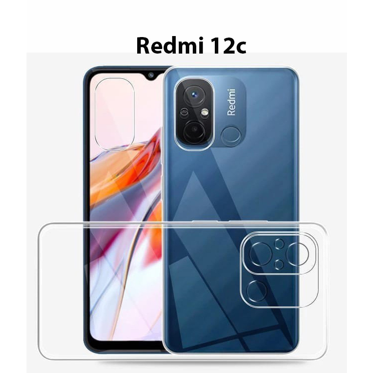 Jual Case Xiaomi REDMI 12c Casing Clear HD KETEBALAN 2MM BENING ...