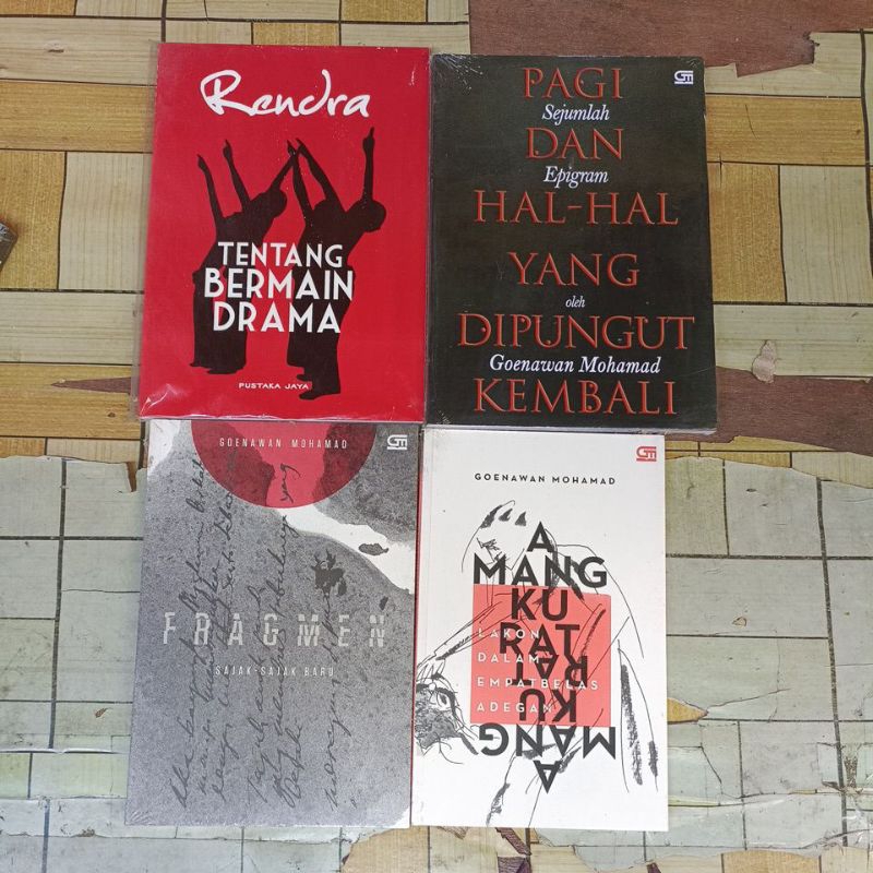 Jual BUKU ORIGINAL TENTANG BERMAIN DRAMA PAGI DAN HAL HAL YANG DIPUNGUT KEMBALI FRAGMEN SAJAK ...